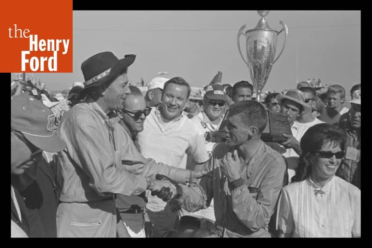 Carroll Shelby and Dave MacDonald at the Los Angeles Times Grand Prix ...