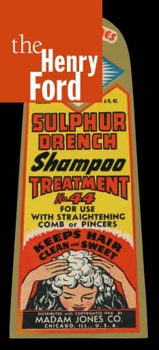 Product Label for Madam Jones Sulphur Drench Shampoo Treatment No. 44 ...