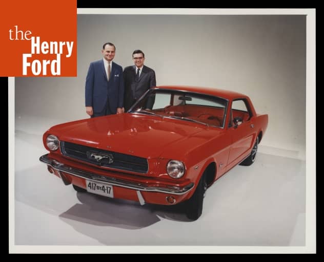 Lee Iacocca and Donald Frey with Ford Mustang, 1965 - The Henry Ford