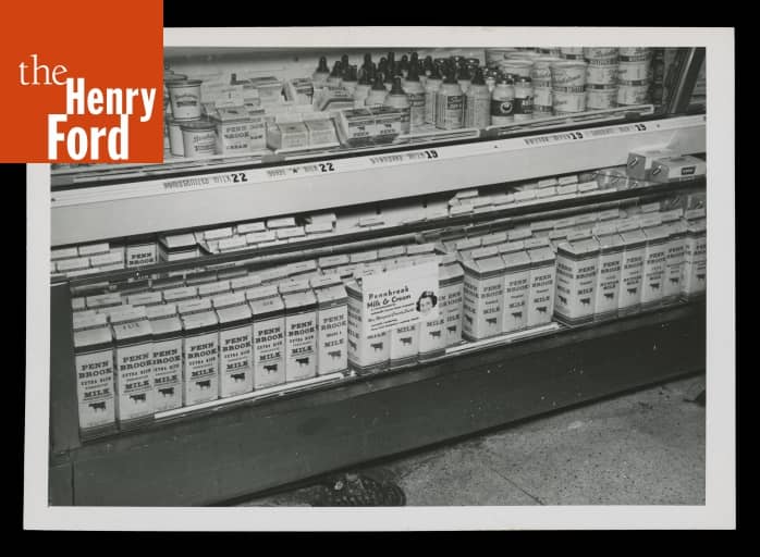 Grocery Store Dairy Case Stocked with Pennbrook Milk Company Products ...