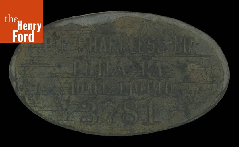 P.E. Sharpless Co. Nameplate, circa 1902 - The Henry Ford