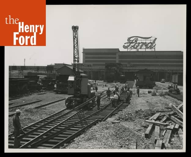 Construction of Railroad Tracks at the Ford Rouge Plant, 1947 - The ...