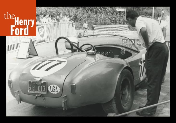 Shelby Cobra Driven by Jo Schlesser in the Sierre Montagna Hill Climb ...