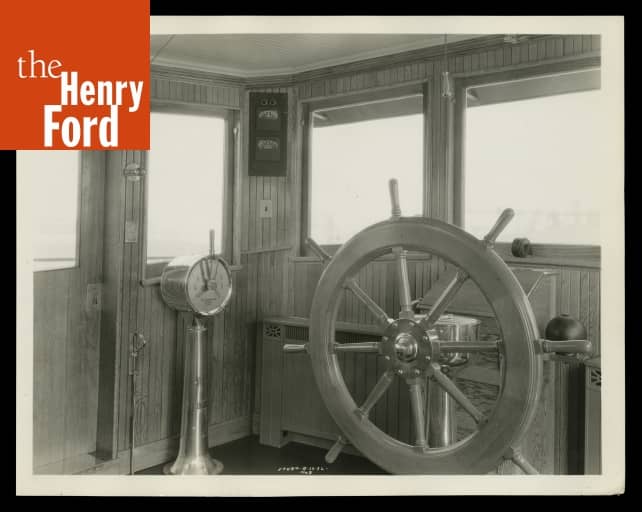 Wheelhouse on Ford Motor Company Tugboat "Dearborn," Rouge Plant ...