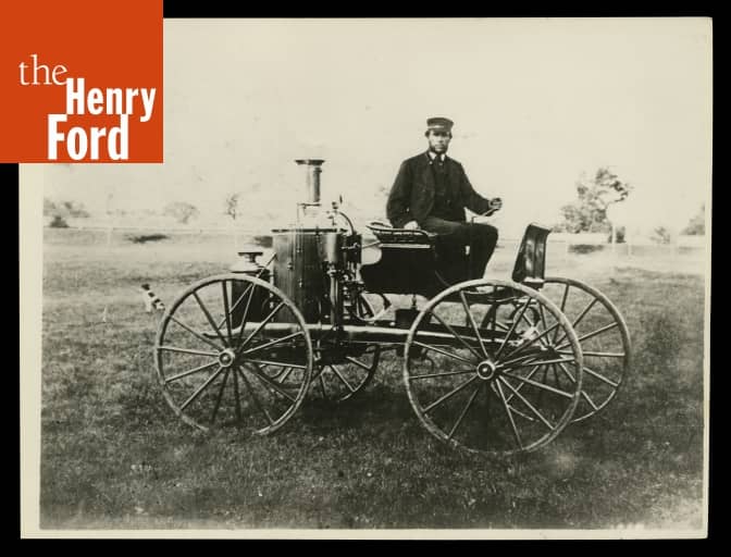 Sylvester Roper with Steam Carriage, circa 1865 - The Henry Ford