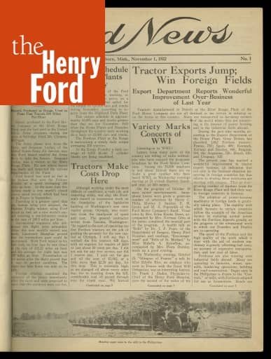 "Ford News," Volume 3, November 1922-October 1923 - The Henry Ford
