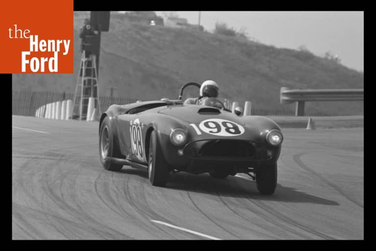 Shelby Cobra Driven by Dave MacDonald in the Dodger Stadium Sports Car ...