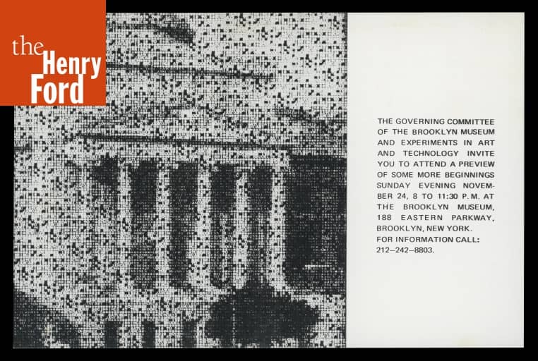 Invitation to an Exhibit Preview at the Brooklyn Museum for "Some New ...