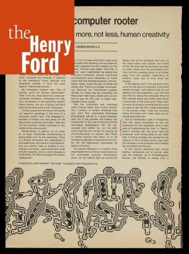 "I'm a Computer Rooter," "Industrial Photography" Article, March 1977 ...