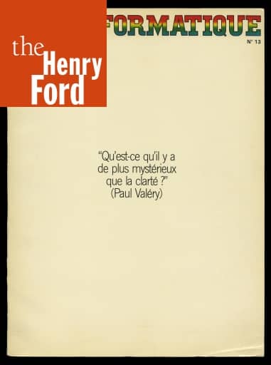 "IBM-Informatique," No. 13, 1975 - The Henry Ford