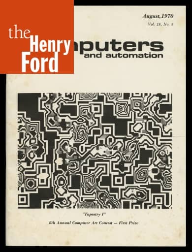 Computers and Automation, Vol. 19, No. 8, August 1970 - The Henry Ford