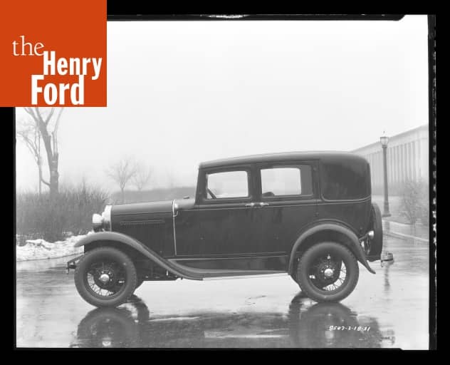 Ford Model A Fordor, outside Ford Engineering Laboratory, March 1931 ...