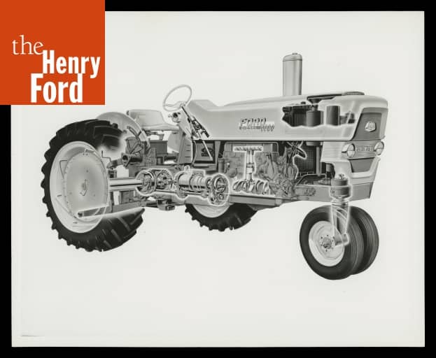 Ford 6000 Diesel Tractor, Cutaway View Drawing, circa 1961 - The Henry Ford