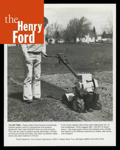Ford RTT-5 Rotary Tiller, 1982 - The Henry Ford