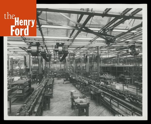 Machine Shop at Ford Motor Company Highland Park Plant, January 1915 ...