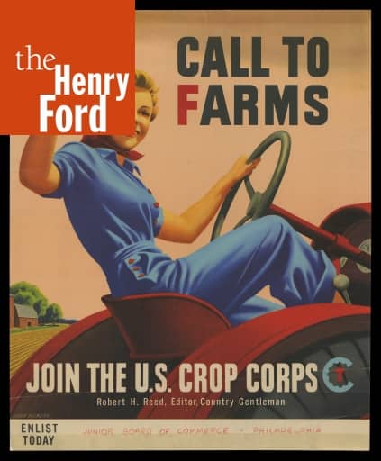 World War II Poster, "Call to Farms. Join in the U.S. Crop Corps ...