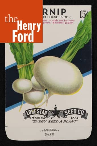 Lone Star Seed Co. "Turnip: (Shogoin or Louse Proof)" Seed Packet, 1971 ...