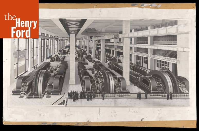 Interior View of the Ford Motor Company Highland Park Plant Power House ...