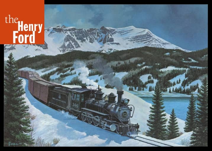 Christmas Card with "Old-Timer of the Rockies" by Howard Fogg, circa ...