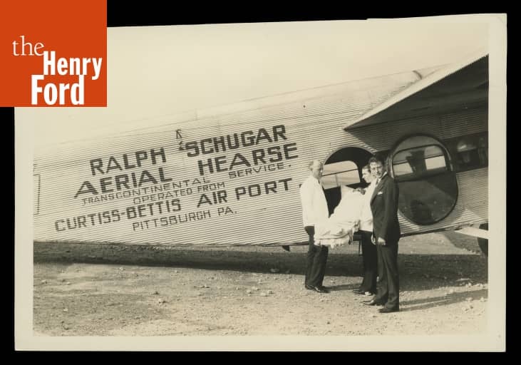 Ralph Schugar's Aerial Hearse, a Ford Tri-Motor 4-AT-52 Airplane ...