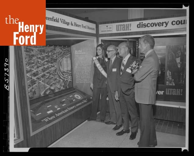 Frank Caddy Viewing the Henry Ford Museum Showcase in the "Discover ...