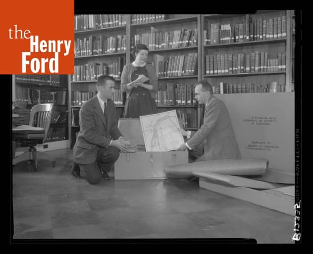 Gerald Gibson, Margaret Crump and Ken Metcalf View Maps in Edison ...