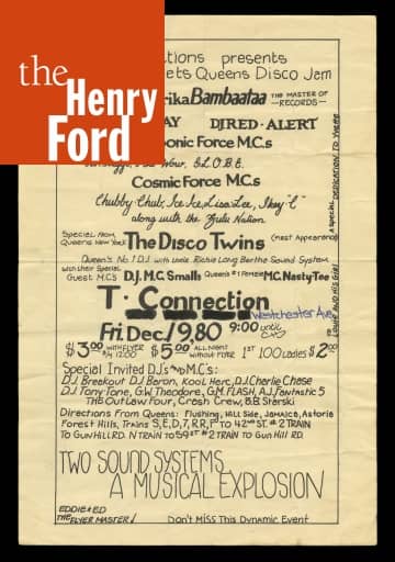 "The Bronx Meets Queens Disco Jam Featuring DJ Afrika Bambaataa," 1980 ...