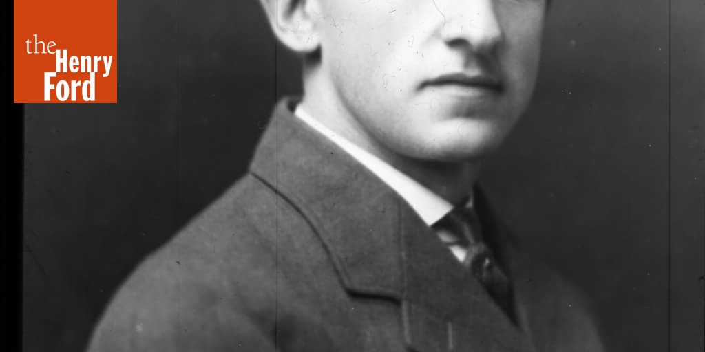 Portrait of George Schuster, Winning Driver of the Thomas Flyer in the ...