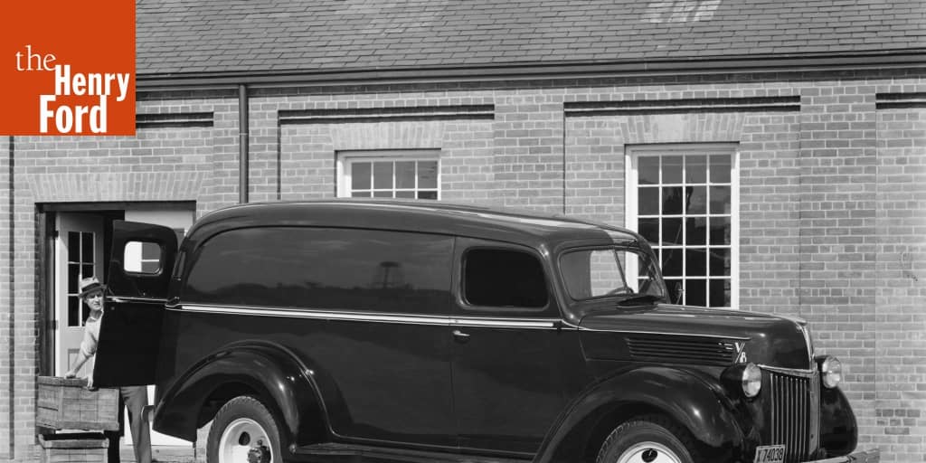 Three Quarter View of 1940 Ford Panel Delivery Truck - The Henry Ford