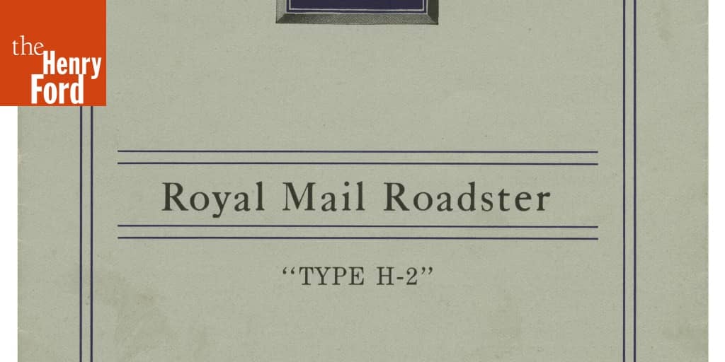 Chevrolet Royal Mail Roadster Catalog, 1914 - The Henry Ford