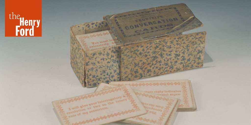 Exquisite Conversation Cards, 1830-1850 - The Henry Ford