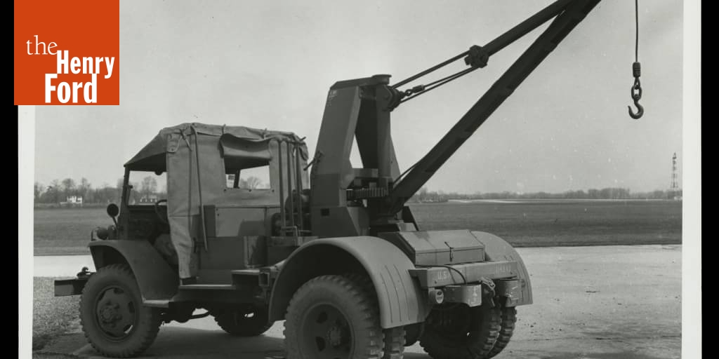 Ford V-8 Model GTBD 1-1/2 Ton 4x4 Bomb Service Truck with Swinging Boom ...