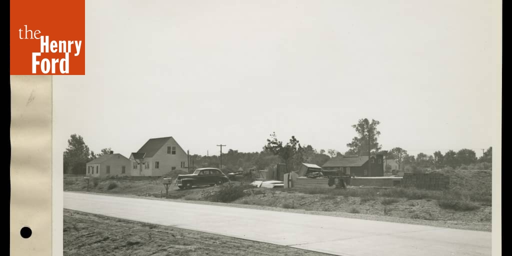 Construction of Willow Run Lodge, Housing for Willow Run Bomber Plant ...