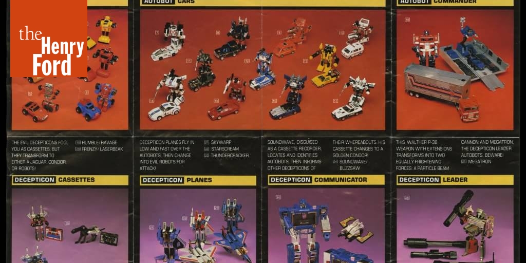 Sales Brochure for Transformers Toys, Hasbro Industries Inc., 1984 ...