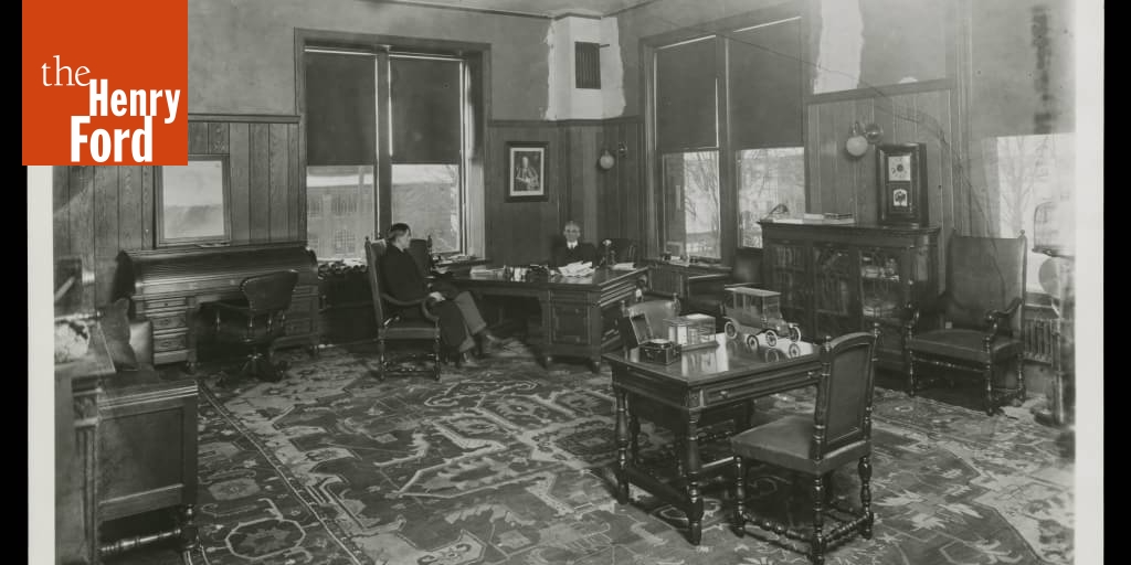 Henry Ford in His Office at the Highland Park Plant, 1913 - The Henry Ford