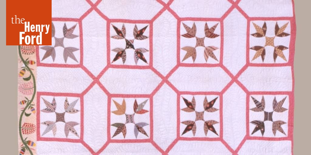 Turkey Tracks Quilt by Susan McCord, circa 1880 - The Henry Ford