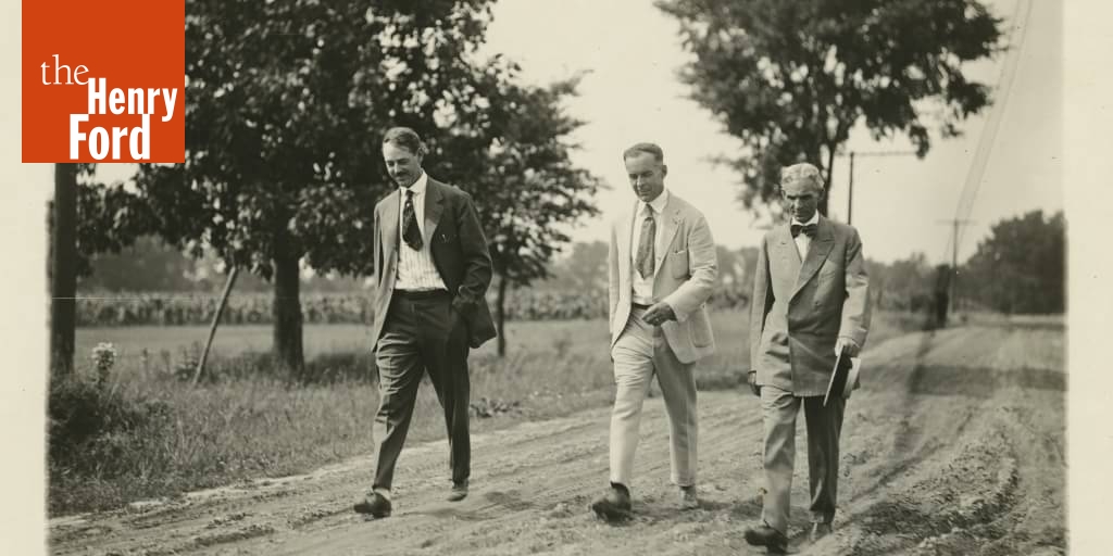 Irving Bacon, A. B. Jewett, and Henry Ford in Mount Clemens, Michigan ...