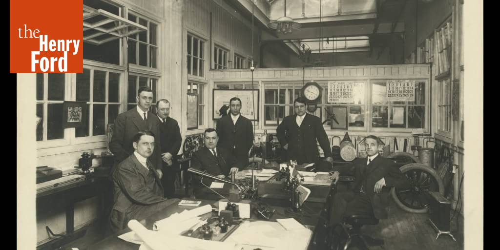 Ford Motor Company Executives in Superintendent's Office at Highland ...