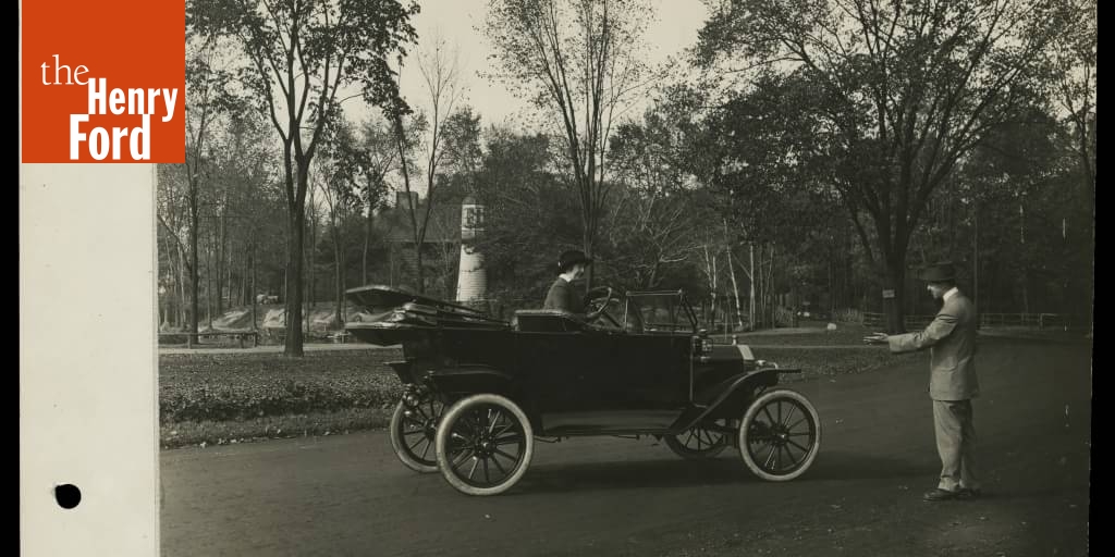 Woman Driving 1914 Ford Model T Touring Car - The Henry Ford