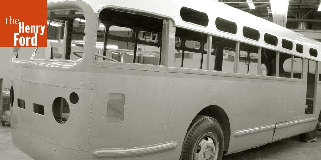 Rosa Parks Bus during Restoration at MSX International, 2002 - The ...