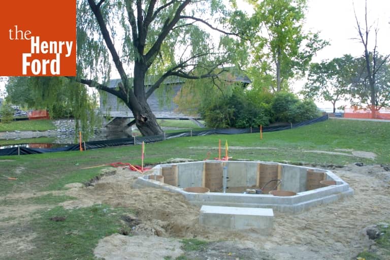 Bandstand Relocation Site during the Greenfield Village Restoration ...