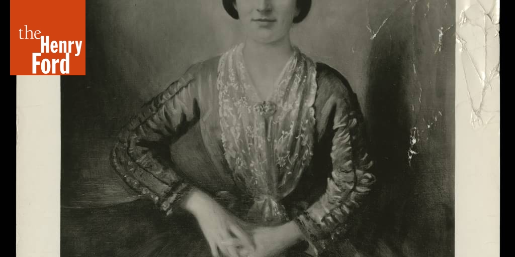 Portrait of Mary Litogot Ford, Painted by Carl Bennett Linder in 1935 ...