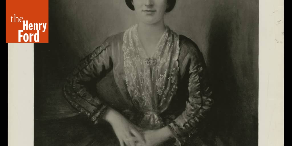 Portrait of Mary Litogot Ford, Painted by Carl Bennett Linder in 1935 ...