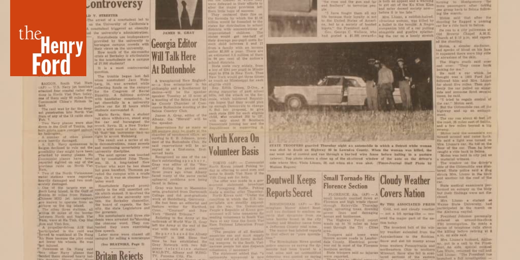 Newspaper, Selma Times-Journal, March 26, 1965 - The Henry Ford