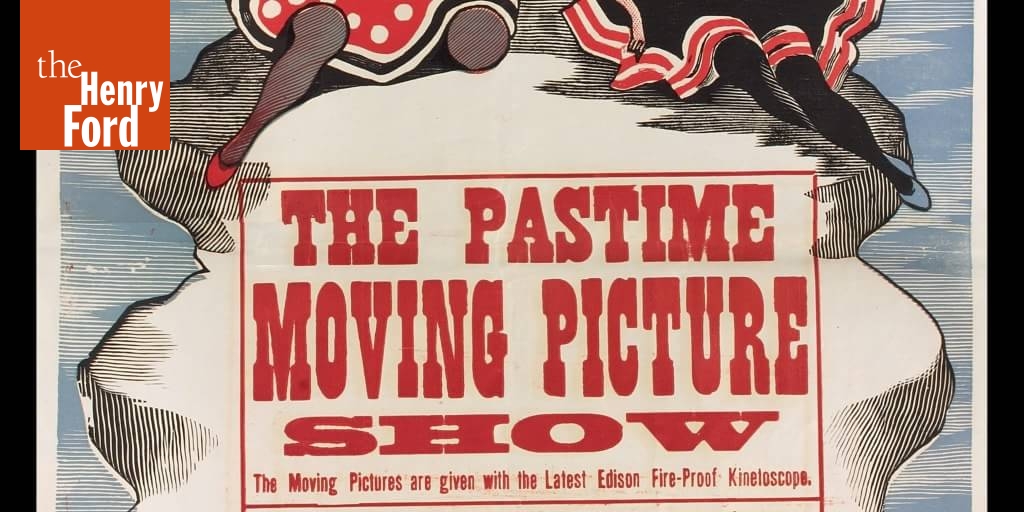 Poster, Edison Kinetoscope Motion Picture, "Pastime Moving Picture Show ...