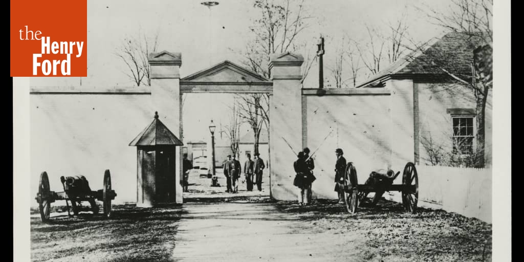 Gate to the Detroit Arsenal at Dearborn, Michigan, 1860-1865 - The ...