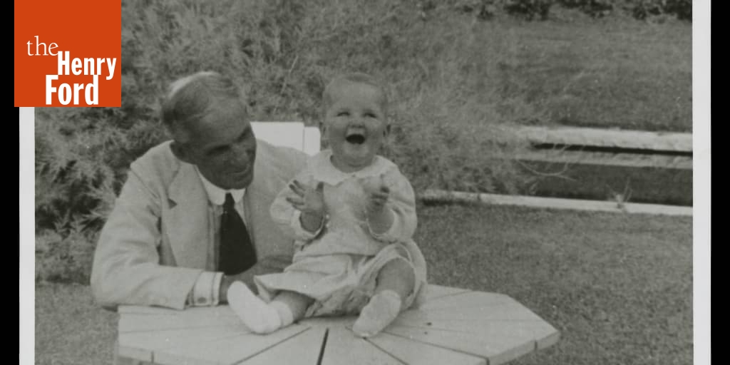 Henry Ford with Grandson Henry Ford II, 1918 - The Henry Ford