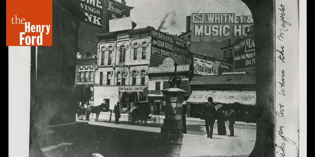Businesses on Michigan Avenue, Detroit, Michigan, circa 1880 - The ...