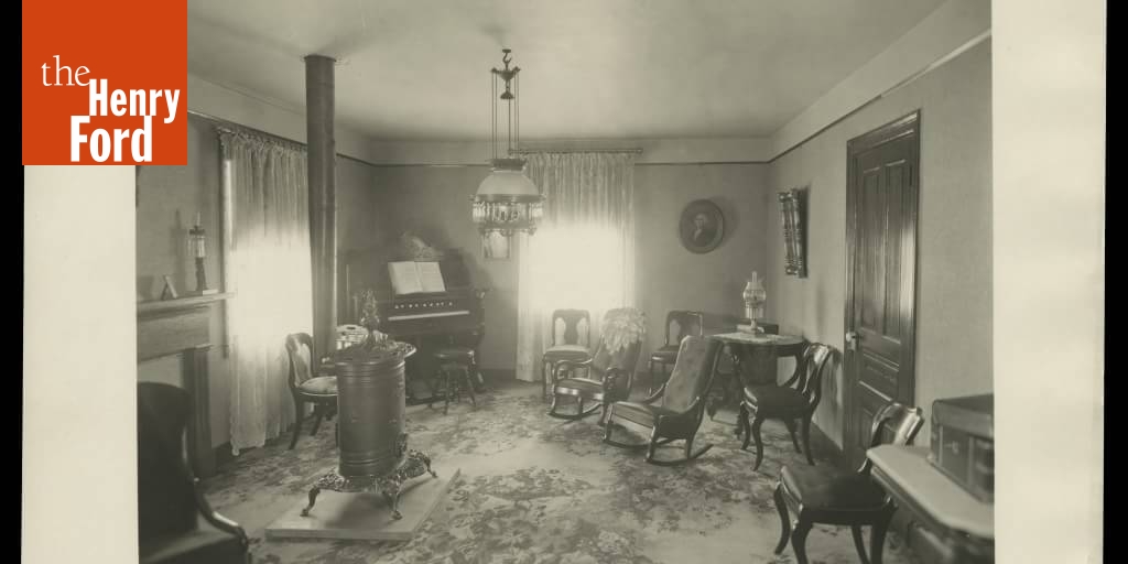 Sunday Parlor inside Ford Home (Henry Ford's Birthplace), 1923 - The ...