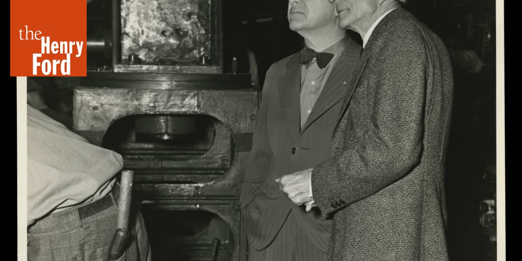 Henry Ford and Harry Bennett at Willow Run Bomber Plant, 1942 - The ...